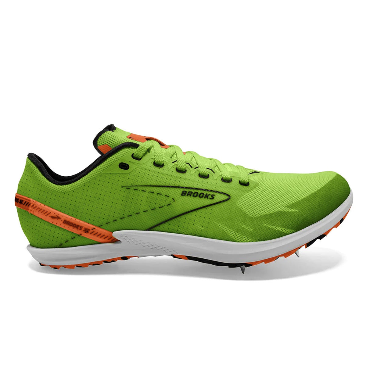 Brooks Draft XC Cross Country | Green Gecko/red Orange/ White ...