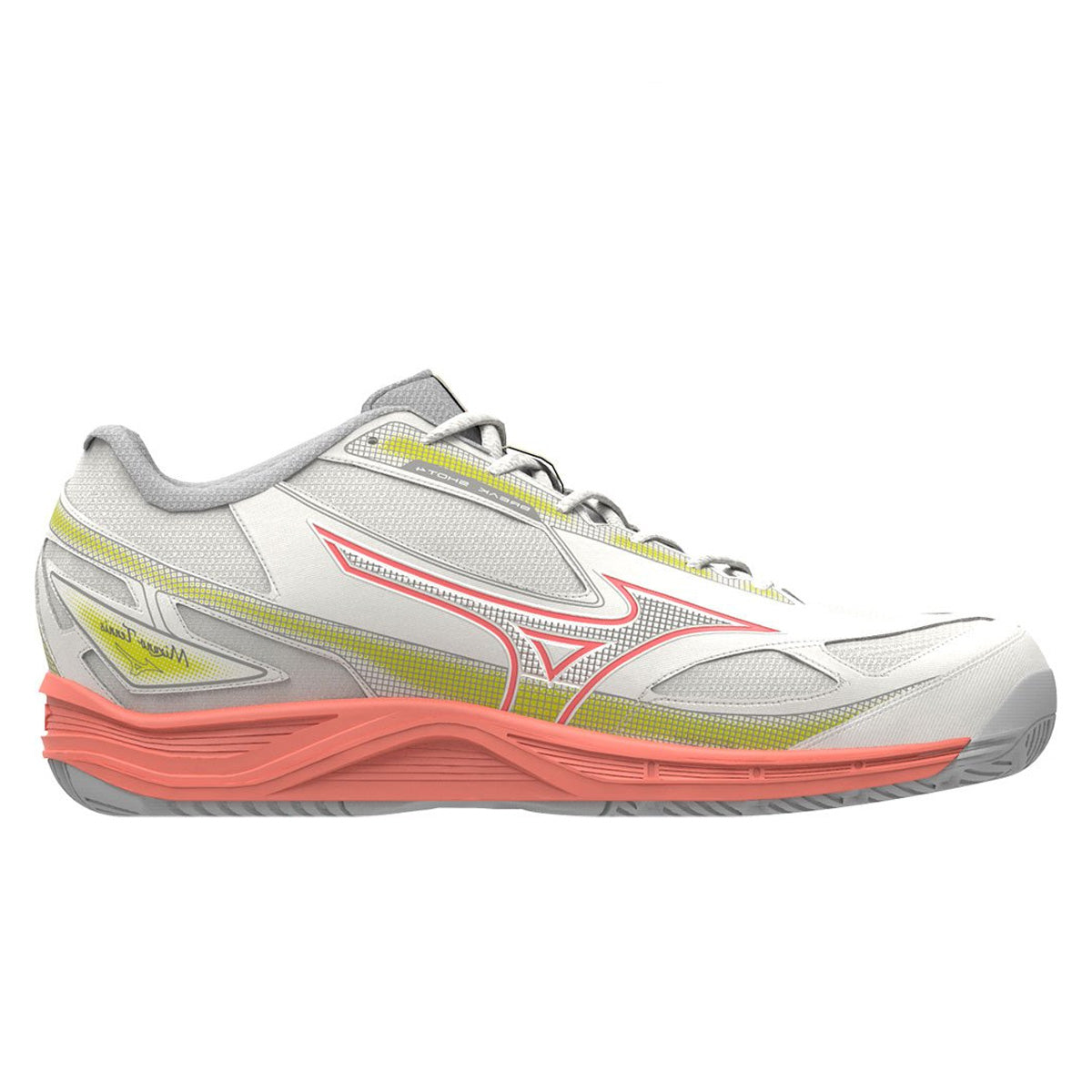 Mizuno Break Shot 4 All Court Womens | Snowwhite/neon Flame/ghost ...