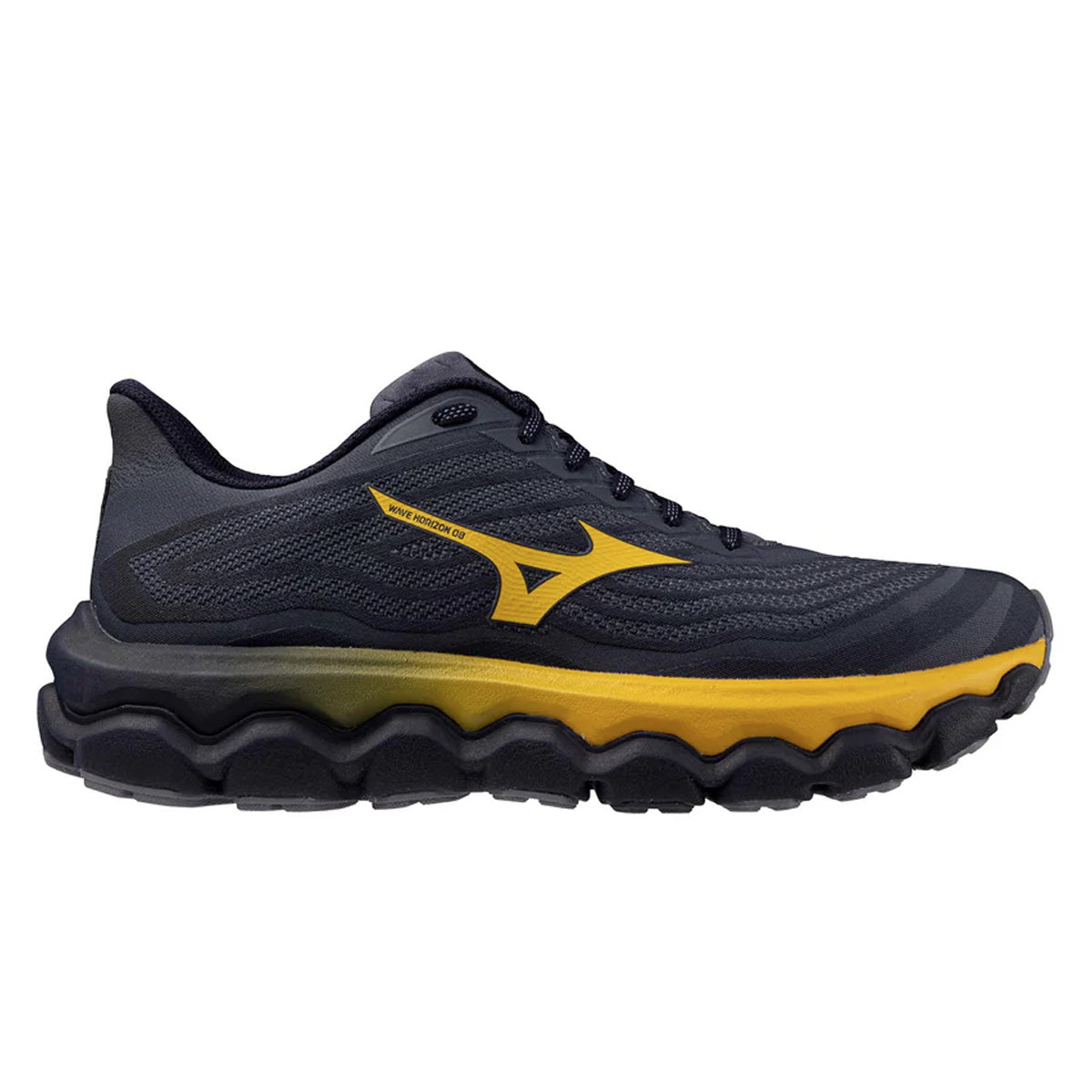 Mizuno Wave Horizon 8 Mens | Blue Granite/Citrus/Baritone Blue ...